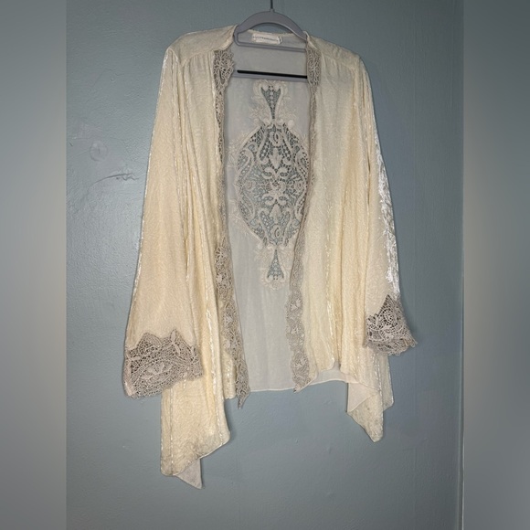 Johnny Was | Sweaters | Johnny Was 4 Love And Liberty Velour Ivory ...
